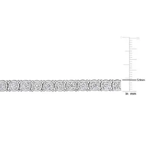 JULIANNA B. 3-1/8 Ctw Lab-grown Diamond Tennis Bracelet