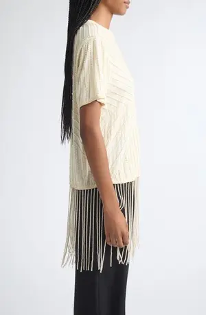 Sea Carlotta Embroidered Fringe Top