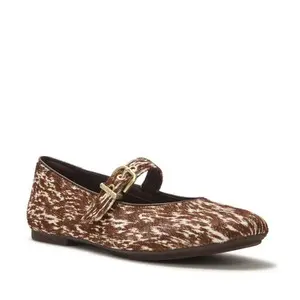 Fitflop Delicato Pony Cow Mary Janes - Brown/white