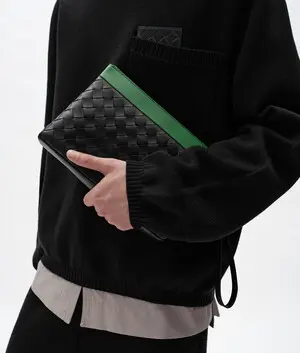 Bottega Veneta Intrecciato Prism Pouch