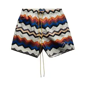 Rhude Zig Zag Swim Short - Multicolor
