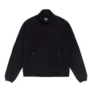 StÜssy Zip Fleece Mock Neck - Black