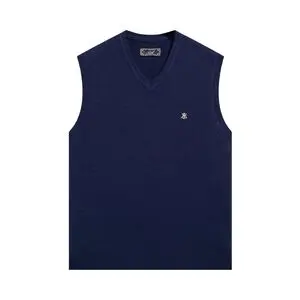 Kith Boucle Heath V-neck Sweater Vest 'nocturnal - Blue