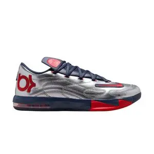 Nike Kd 6 X Psg 'metallic College Navy - Silver