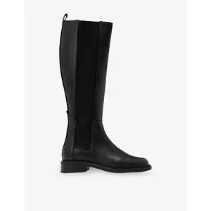 ALLSAINTS Bales Leather Knee-high Boots - Black