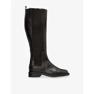 ALLSAINTS Bales Leather Knee-high Boots - Dark Brown