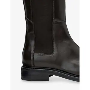 ALLSAINTS Bales Leather Knee-high Boots - Dark Brown