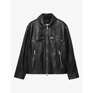 ALLSAINTS Vegason Four-pocket Leather Jacket - Black