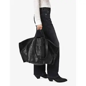 ALLSAINTS Lutece Oversized Leather Tote Bag