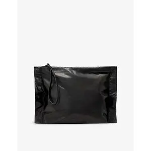 ALLSAINTS Lutece Leather Pouch - Black
