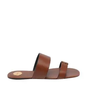 Saint Laurent Babylone Slides - Brown