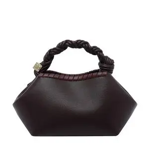 GANNI Small Bou Tresse' Handbag - Brown