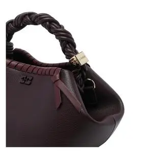 GANNI Small Bou Tresse' Handbag - Brown
