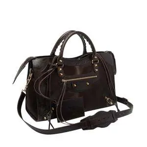 Balenciaga Medium City Handbag - Brown