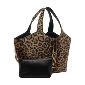 Saint Laurent Medium Icare Shopper Bag - Brown