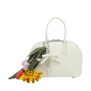 SELF-PORTRAIT Embossed Leather Mini Bag - Yellow