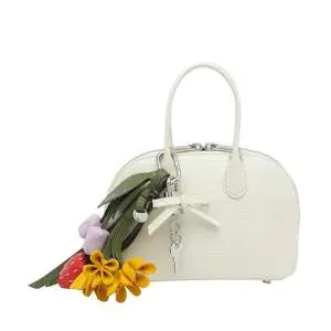 SELF-PORTRAIT Embossed Leather Mini Bag - Yellow