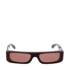 Alaïa Rectangular Mask Sunglasses - Brown