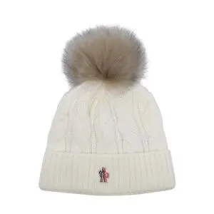 Moncler Logo Hat - White