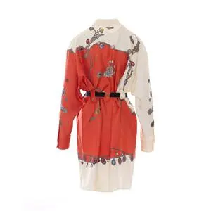 Versace Silk Twill Printed Dress
