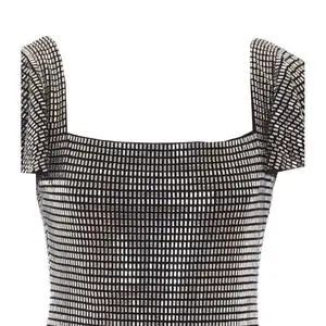 SELF-PORTRAIT Rhinestone Mini Dress