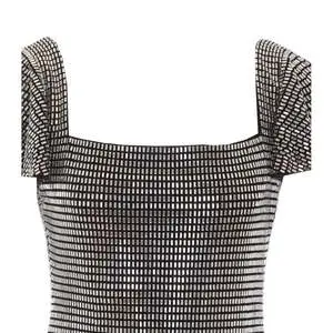 SELF-PORTRAIT Rhinestone Mini Dress