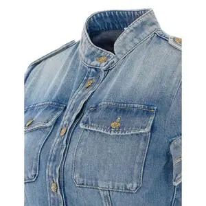 Alexander McQueen Denim Mini Dress