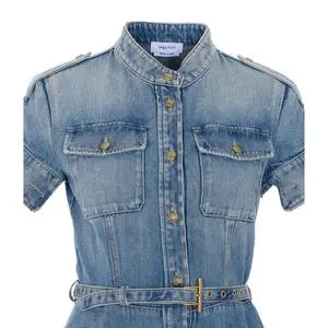 Alexander McQueen Denim Mini Dress