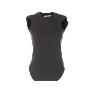 Attico Reese Tank Top With Logo - Black