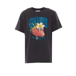 GANNI T-shirt Essential - Gray