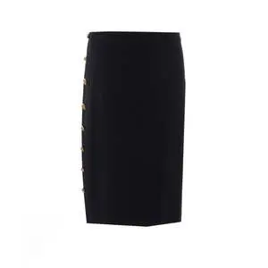 Versace Midi Stretch Skirt - Black