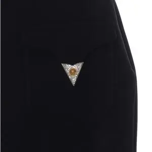 Versace Wool Mini Skirt