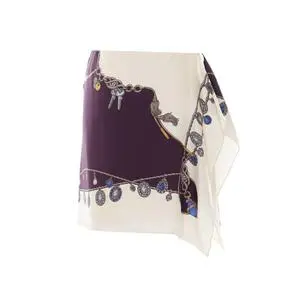 Versace Stolen Jewels Print Skirt