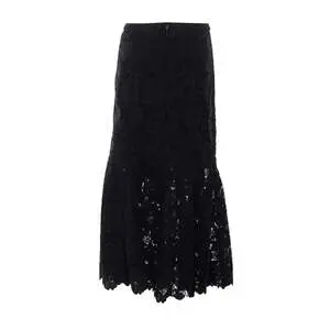 SELF-PORTRAIT Lace Midi Skirt