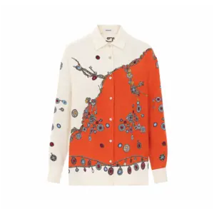 Versace Stolen Jewels Print Shirt - Orange