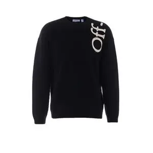 Off-White Vertical Bookish Sweater - Black