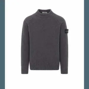 Stone Island Logo Sweater - Gray