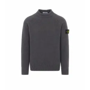 Stone Island Logo Sweater - Gray