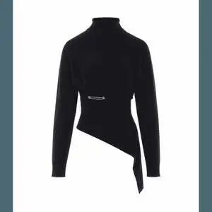 LANVIN Draped Sweater - Black