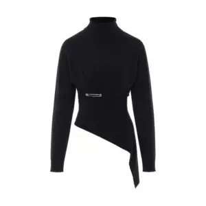 LANVIN Draped Sweater - Black