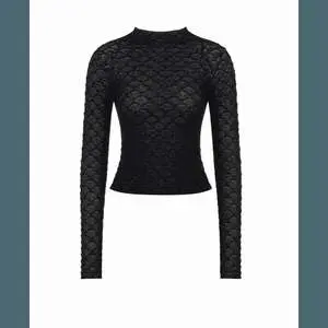 LANVIN High Neck Sweater - Black
