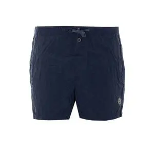 Stone Island Logo Swimshorts - Blue