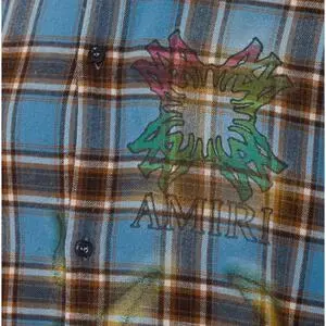 Amiri Ma Quad Flames Flannel Shirt