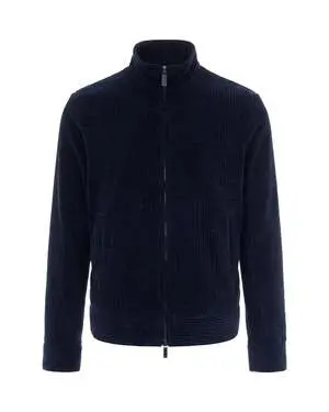 Emporio Armani S Ribbed Zip Front Jacket