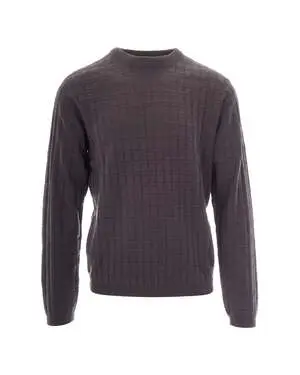 Emporio Armani S Textured Crew Neck Sweater