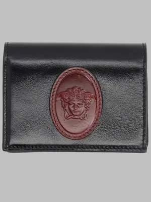 Versace Compact Leather Wallet