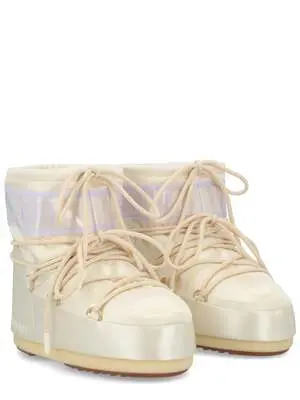 Moon Boot Moon Boot Insulated Lace-Up Snow Boots Ivory