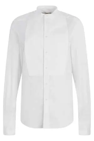 Fendi Classic Long-sleeve Button-front Shirt - White