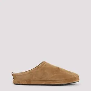 Balenciaga Alaska Leather Slipper Sandals - Brown