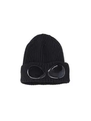 C.P. COMPANY C. P. Company Classic Merino Wool Hat For - Black